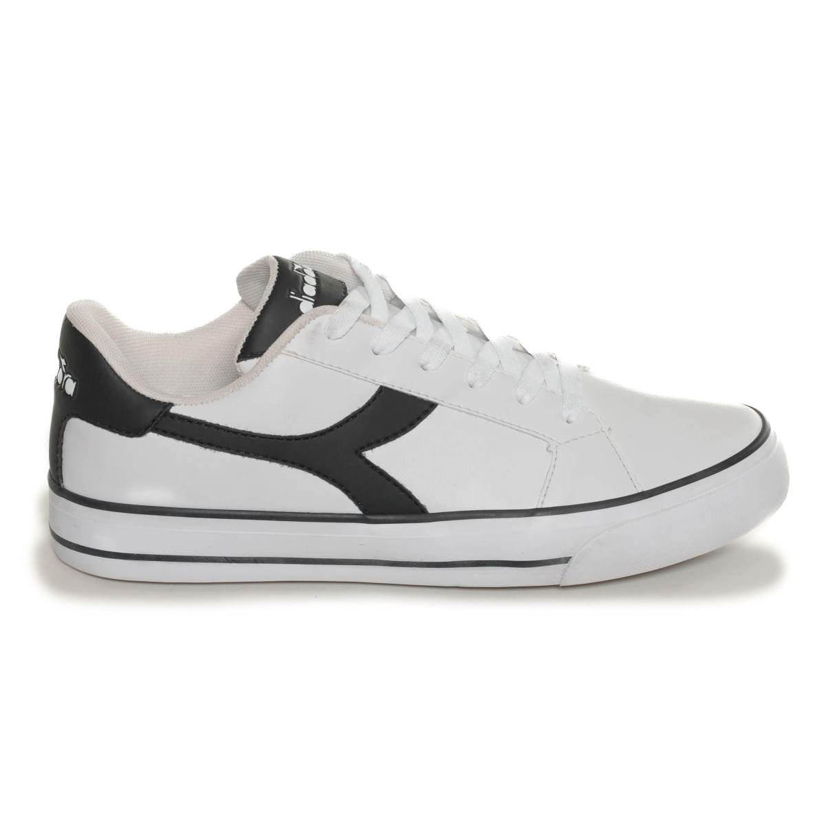 Tênis Casual Unissex Diadora Modena Branco e Preto | Paqueta Esportes